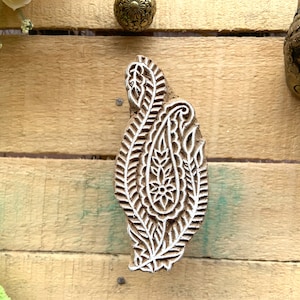 Block Printing, Paisley Stamp, Paisley Block, India Motif, Fabric ...
