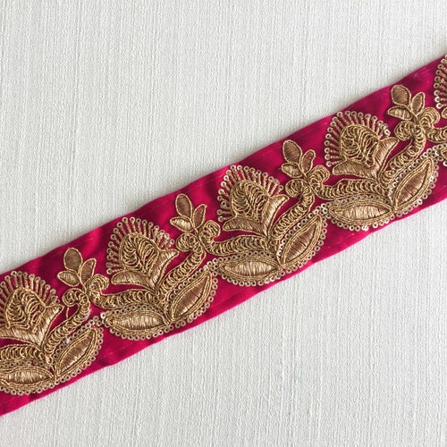 Indian Trims Boho Lace Embroidered Lace Saree Border India - Etsy