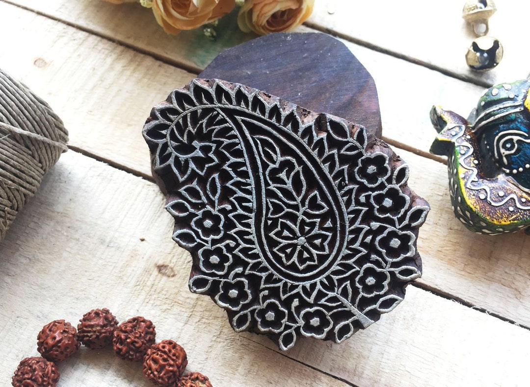 Paisley Stamp, Printing Block, Textile Art, Diy Printing, Metal Blocks ...