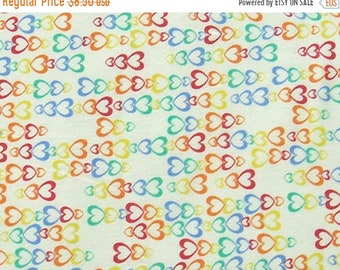 Heart print fabric | Etsy