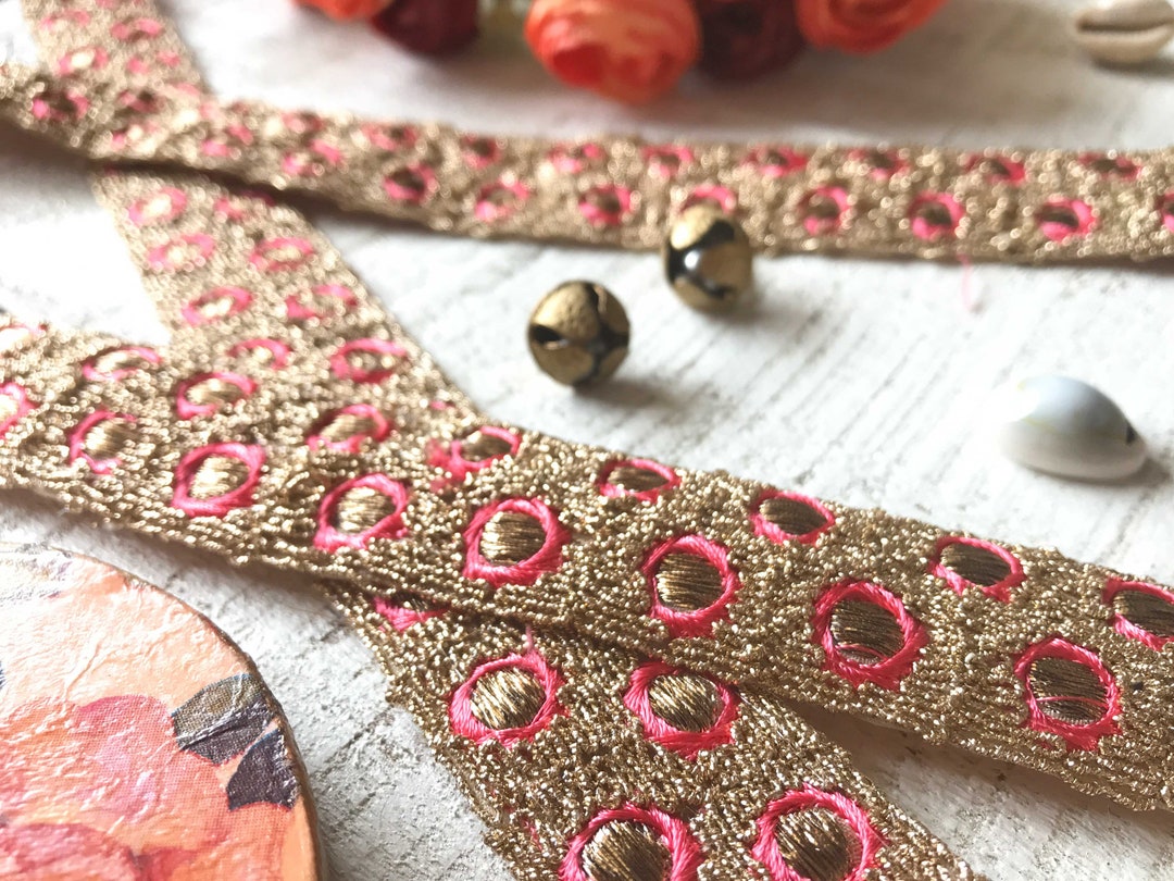 Gold Saree Border, Indian Trims, Embroider Trim, Indian Laces ...
