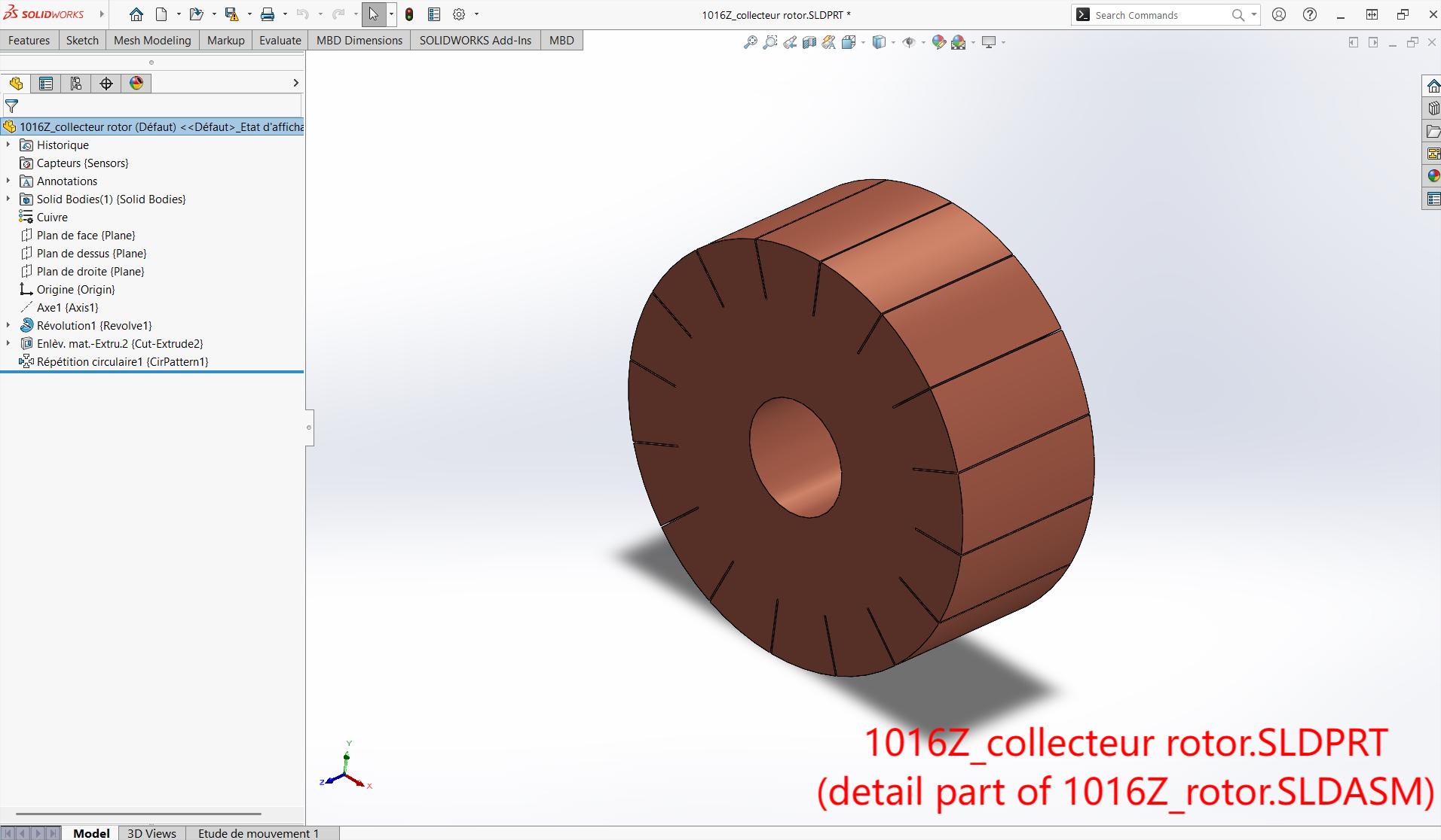 Fully Editable Parameterized DC Motor 3D Model | Solidworks 2024 Design ...