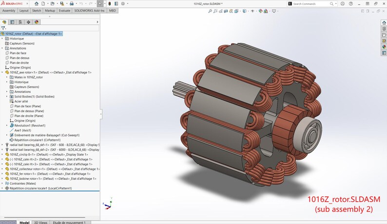 Fully Editable Parameterized DC Motor 3D Model | Solidworks 2024 Design ...