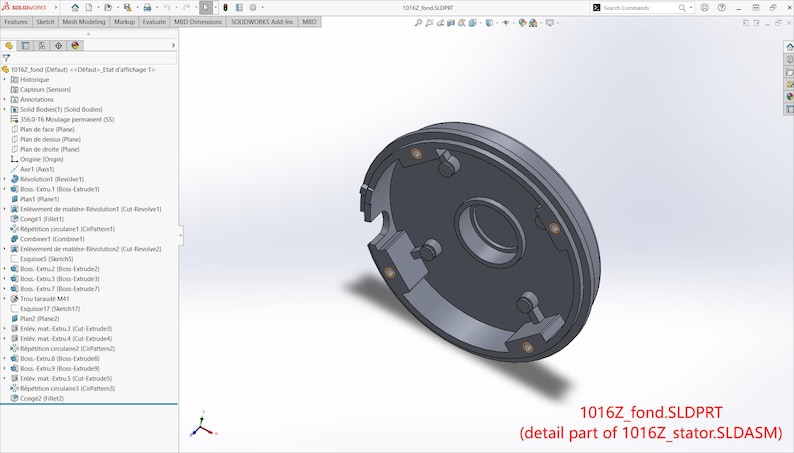 Fully Editable Parameterized DC Motor 3D Model | Solidworks 2024 Design ...