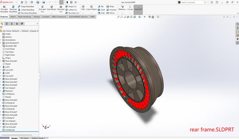 Axial Jet Engine Assembly 3D Model – Solidworks 2024 (SLDASM + SLDPRT ...