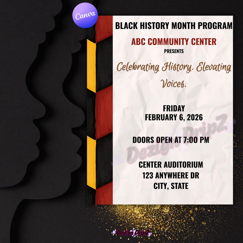 Black History Program Covers - Etsy