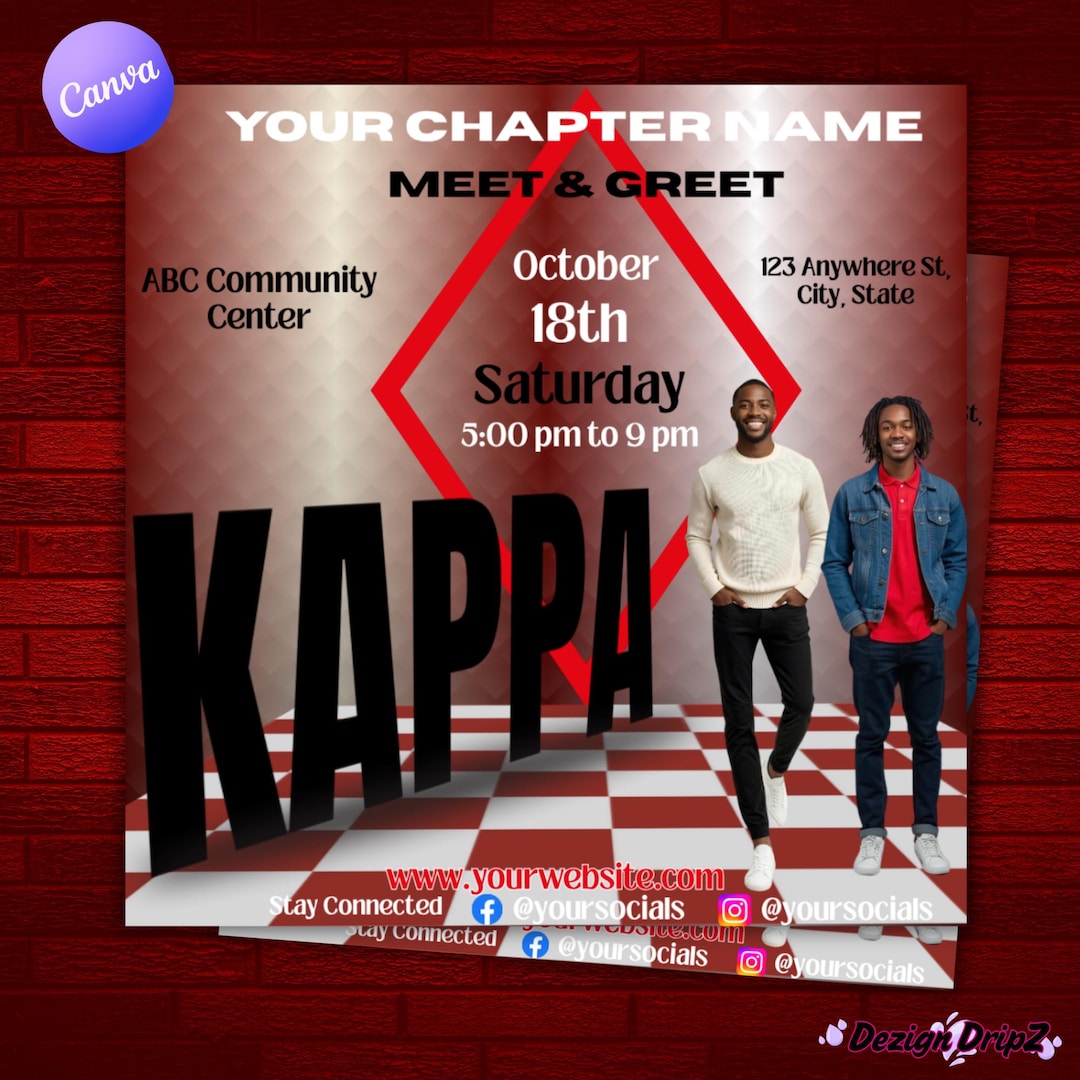 Kappa Alpha Psi Flyer Template: NUPE Event Invite (digital Download) - Etsy