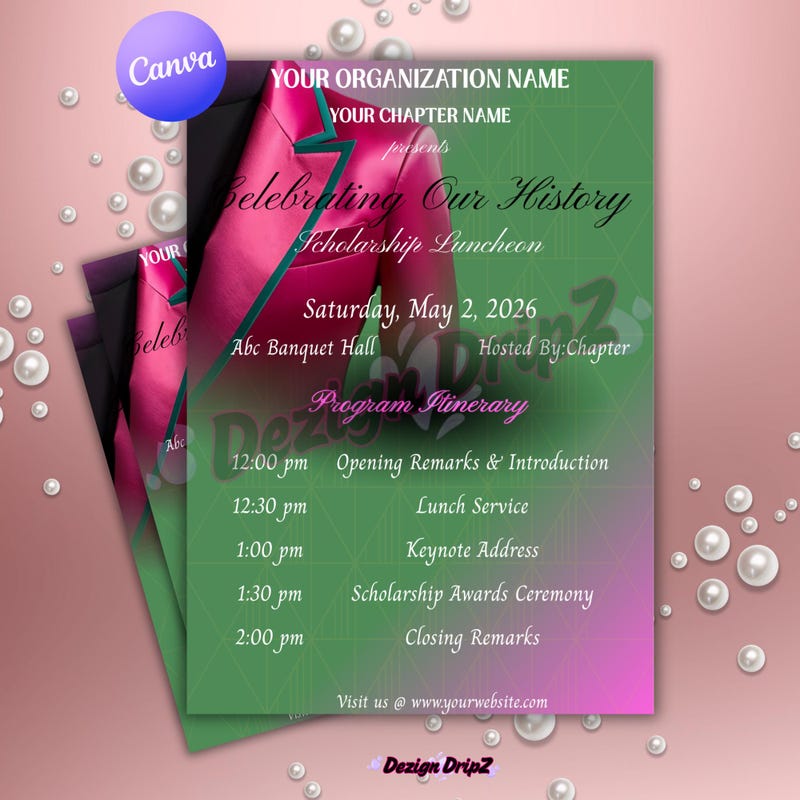 Sorority Event Template - Etsy