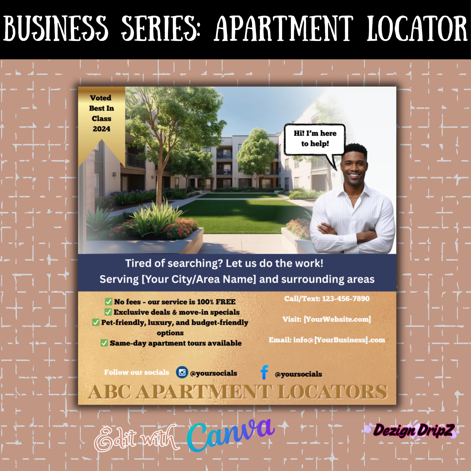 Apartment Locator Flyer Template: Real Estate Marketing (canva Editable ...