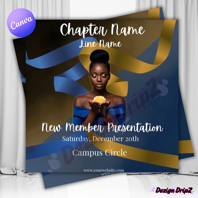 Sigma Gamma Rho Probate Flyer Template | Sgrho New Member Presentation ...