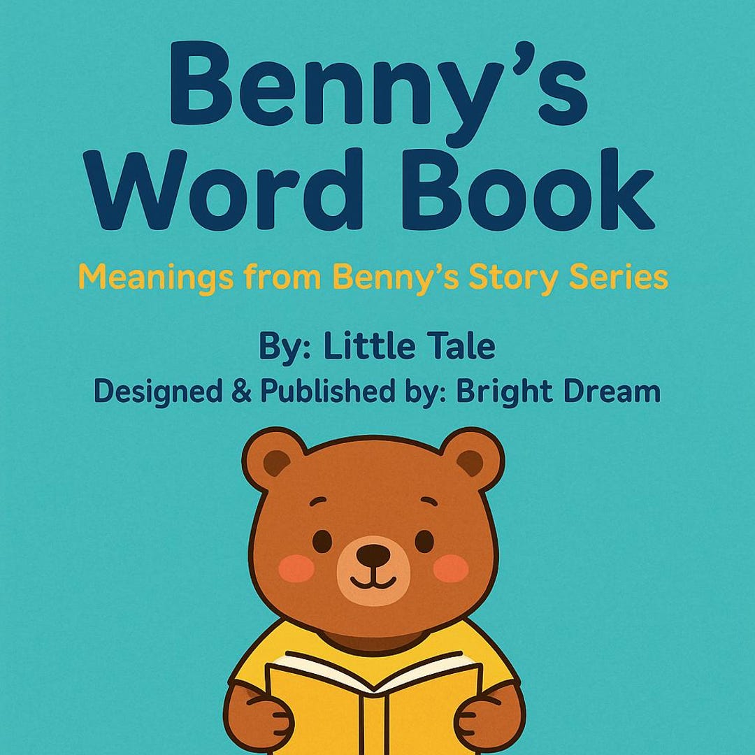 Benny's Word Book With Meanings | Kids Digital Book PDF | Printable ...