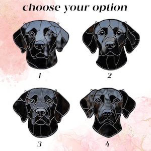 Custom Black Labrador Stained Glass Suncatcher – Dog Memorial Gift - Etsy
