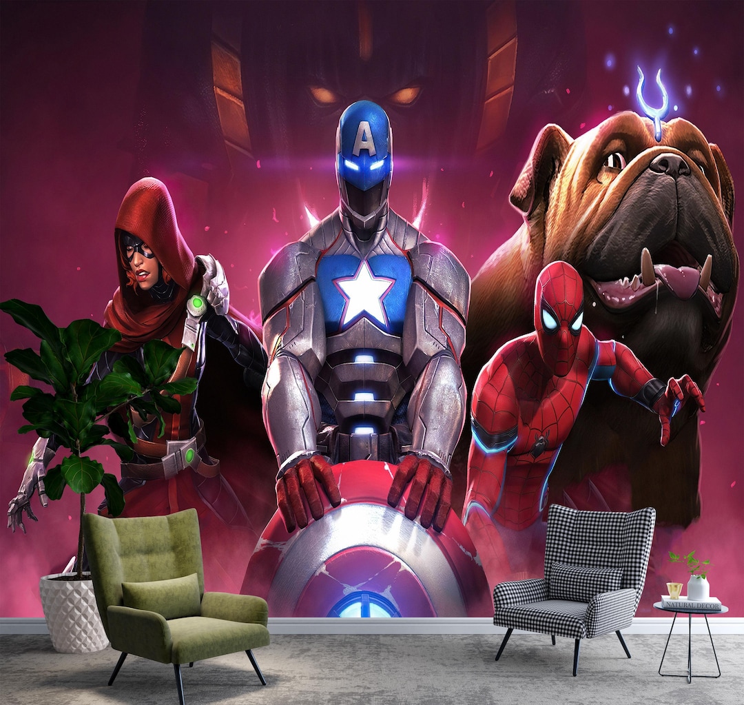 Avengers Kids Room Walpaper , Nursery Peel and Stick Wallpaper, Marvel ...