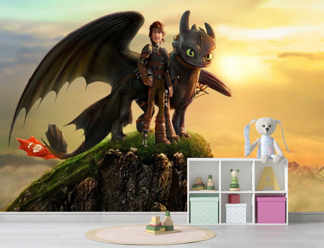 Hiccup & Toothless Poster: How to Train Your Dragon Peel and Stick Wall ...