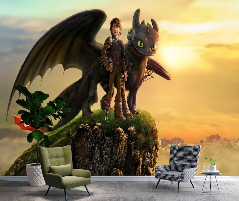 Hiccup & Toothless Poster: How to Train Your Dragon Peel and Stick Wall ...
