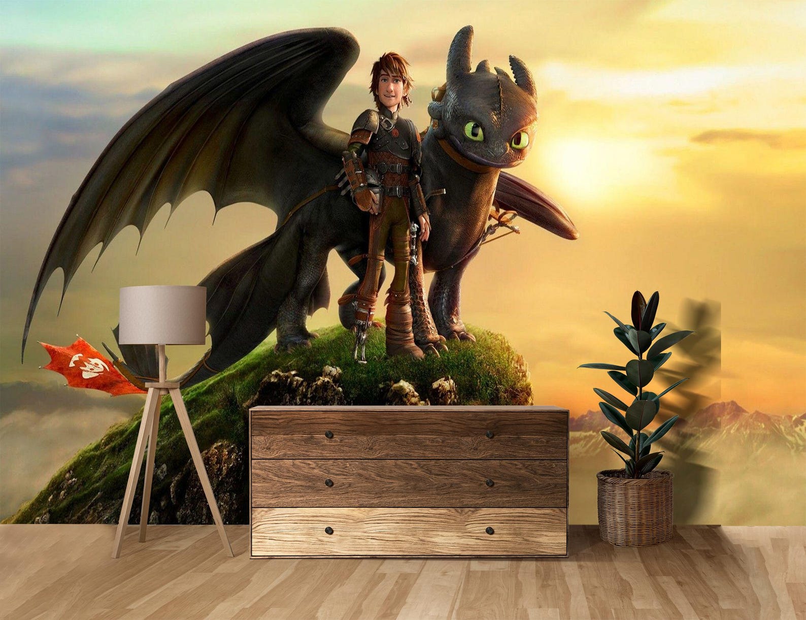 Hiccup & Toothless Poster: How to Train Your Dragon Peel and Stick Wall ...