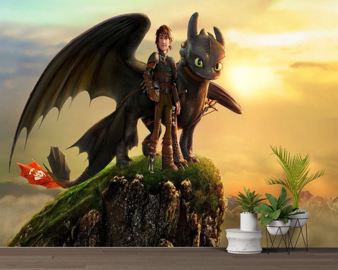 Hiccup & Toothless Poster: How to Train Your Dragon Peel and Stick Wall ...