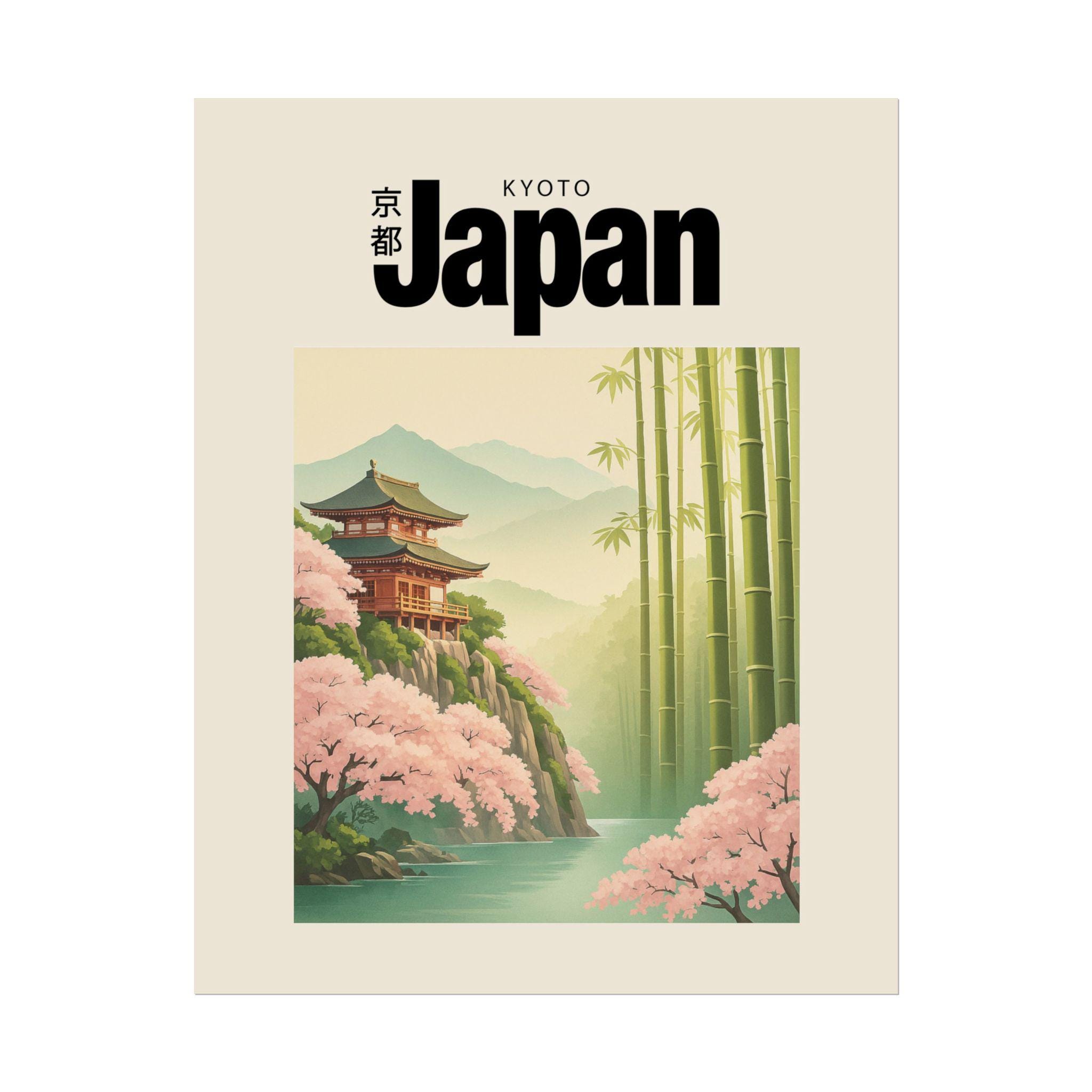 Japan Cherry Blossom Rolled Poster, Vintage Wall Art for Spring Decor ...