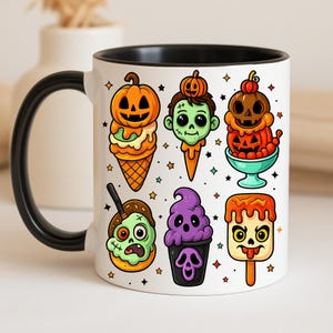 Halloween Ice Cream PNG Clipart for Mugs and T-shirts – Cute and Creepy ...