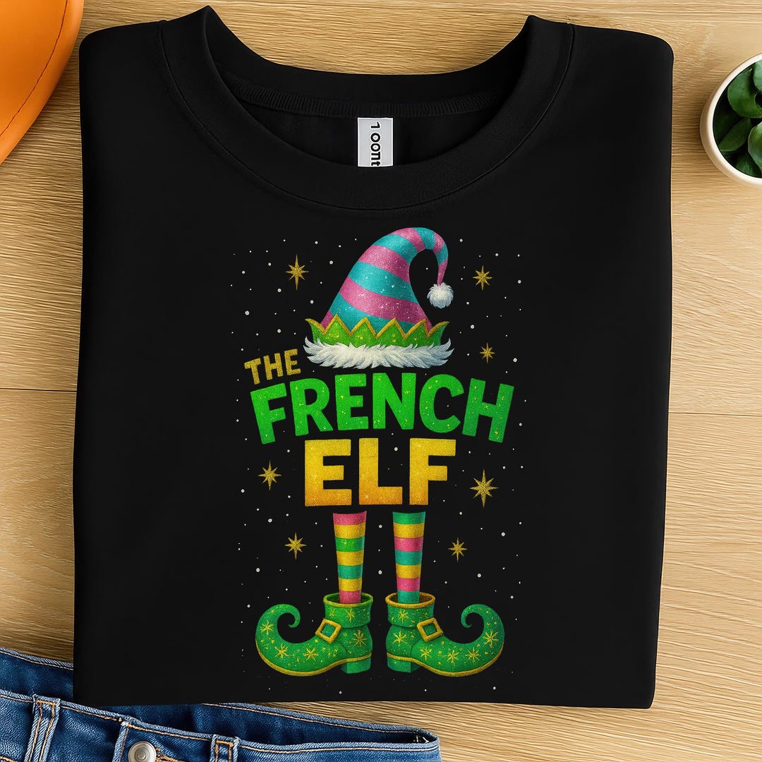 The French Elf PNG Clipart– Funny Christmas Elf Costume Hat Shoes ...