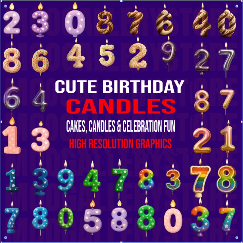 Number Birthday Candles - Etsy