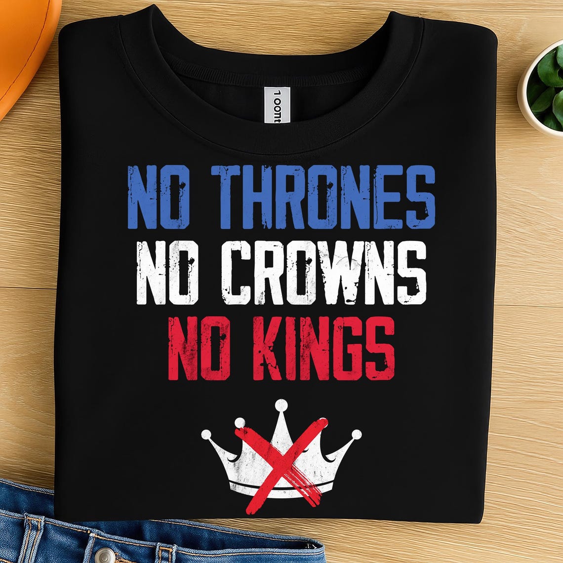 No Thrones No Crowns No Kings PNG | Patriotic Anti-monarchy Freedom ...