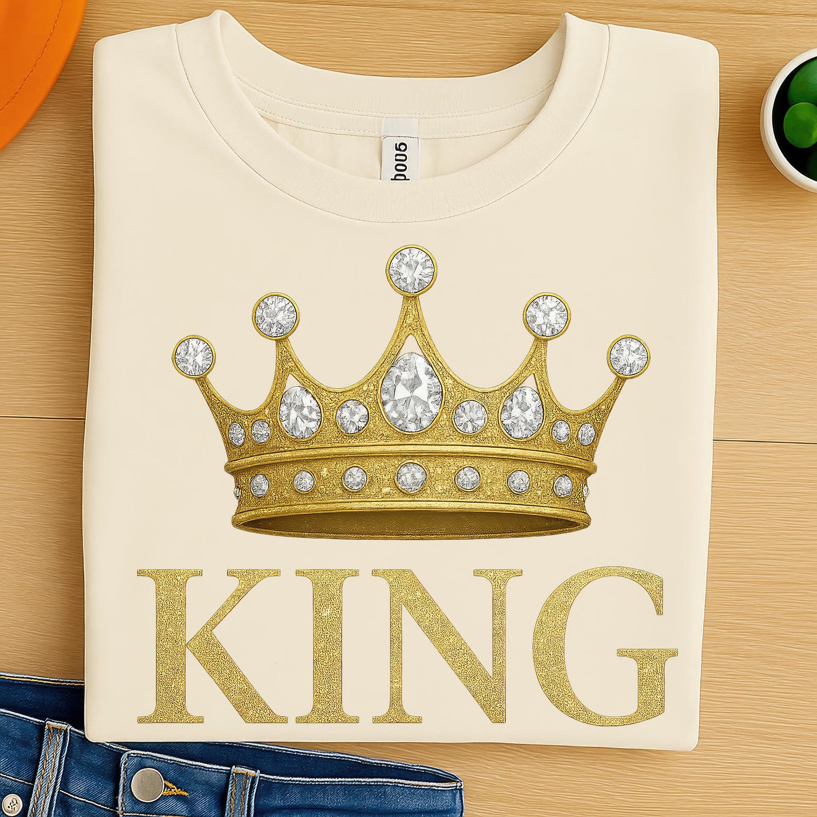 King Crown PNG Clipart – Luxury Gold Diamond Crown Typography Design ...