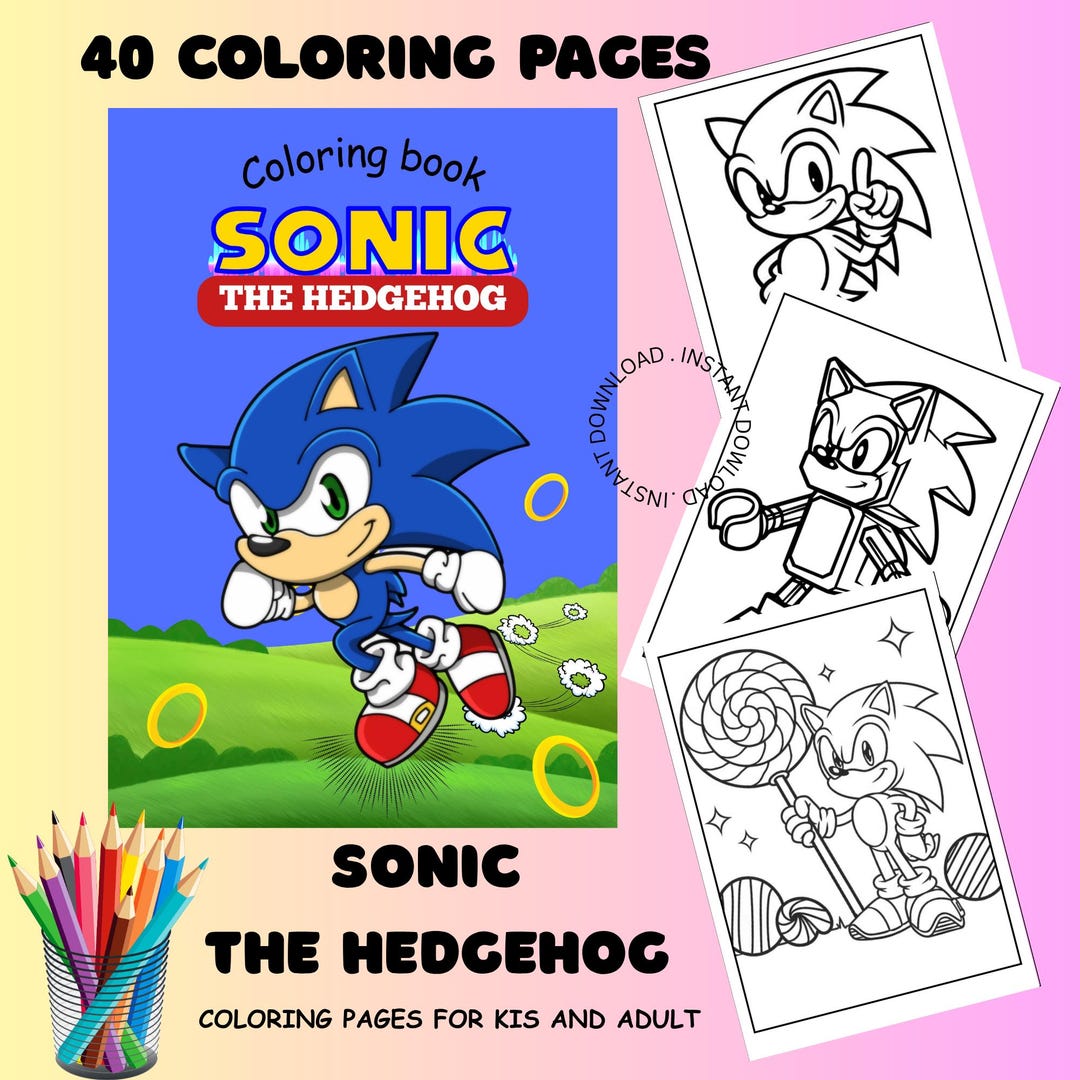 Sonic the Hedgehog 40 Coloring Pages , Sonic Coloring Pages, Kids ...