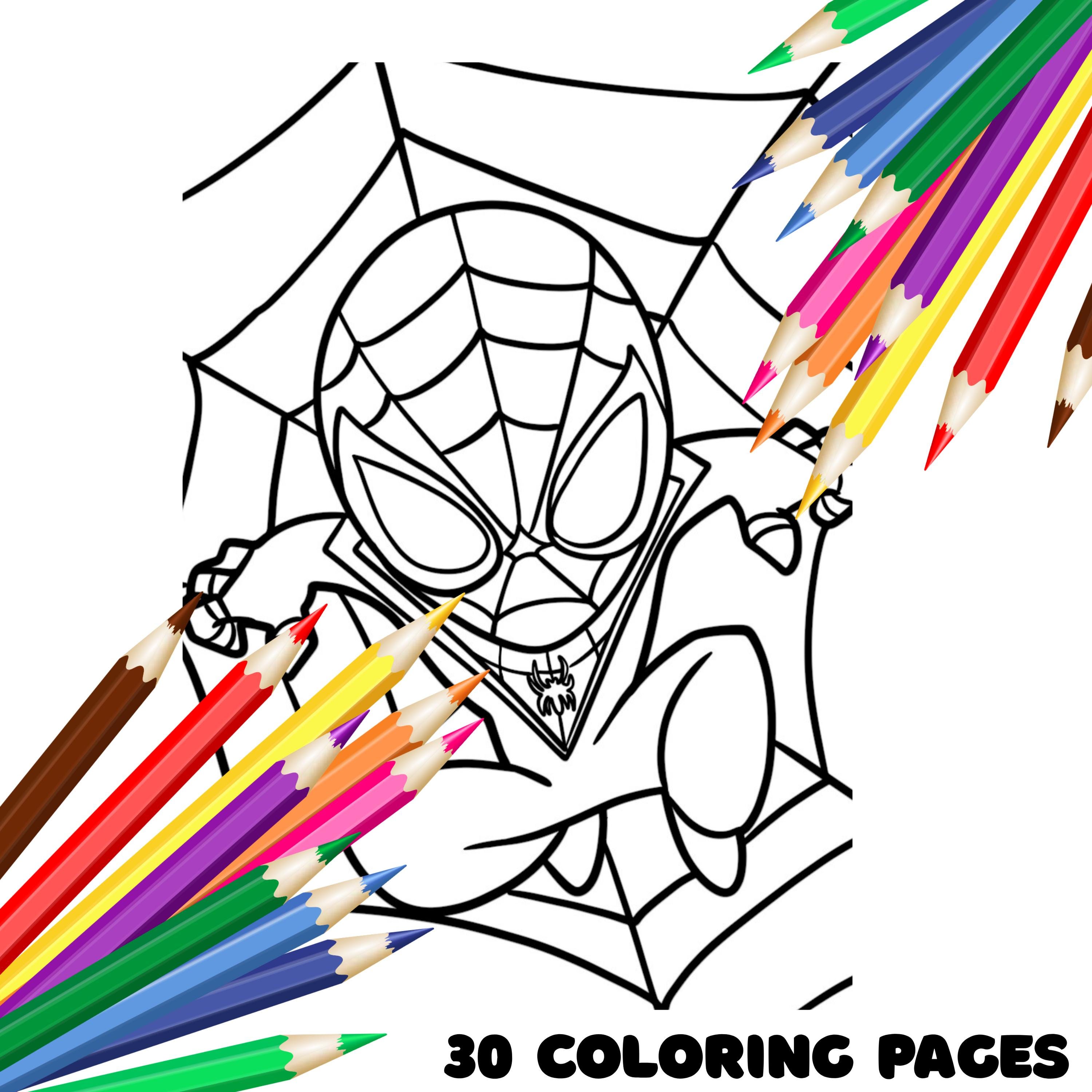 DIGITAL Superhero Coloring Pages for Kids 50 Sheets, Printable ...