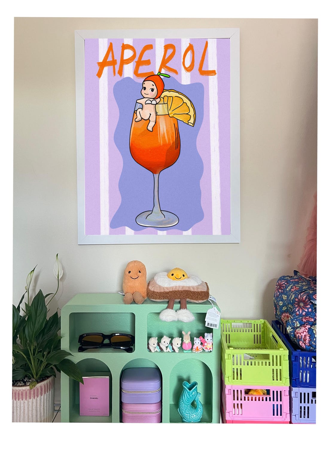 Aperol Angel Print in Purple! Boozy Posters, Drinks Posters, Sonny ...
