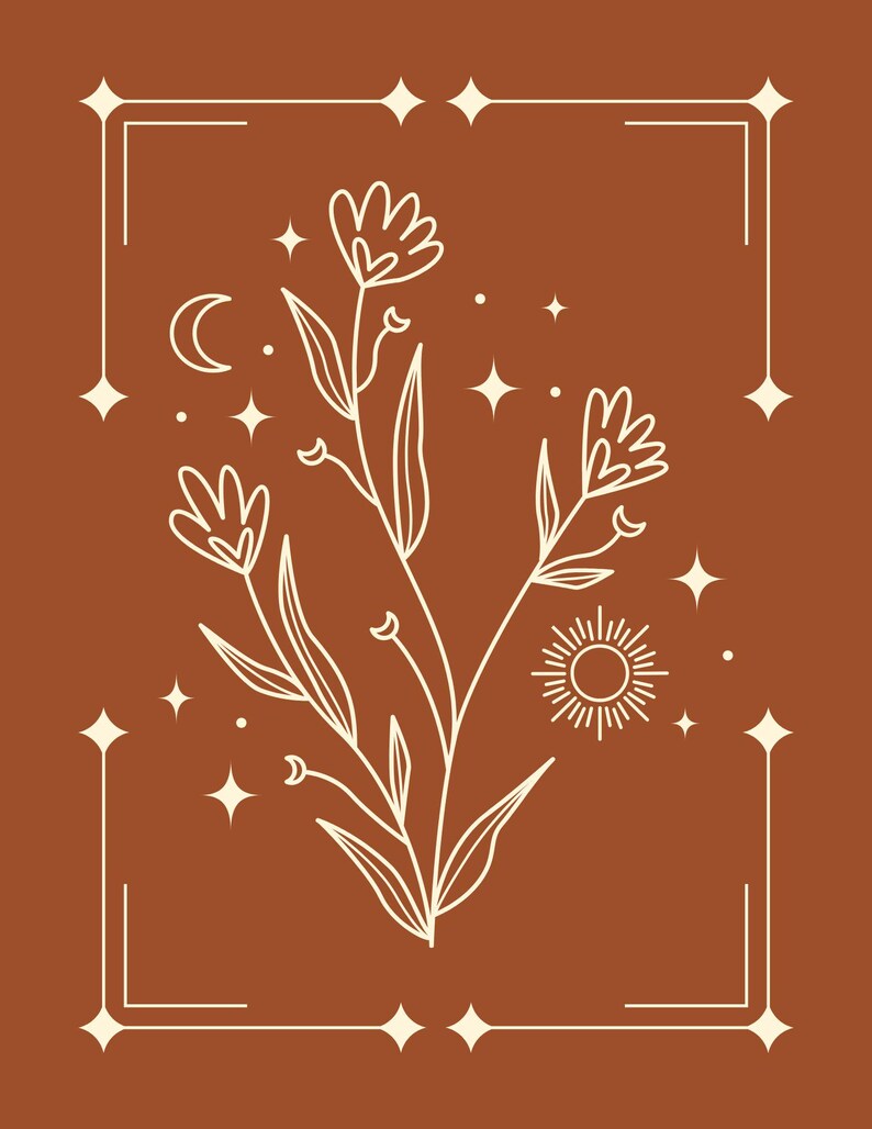 Desert Flower Digital Wall Art Printable - Etsy
