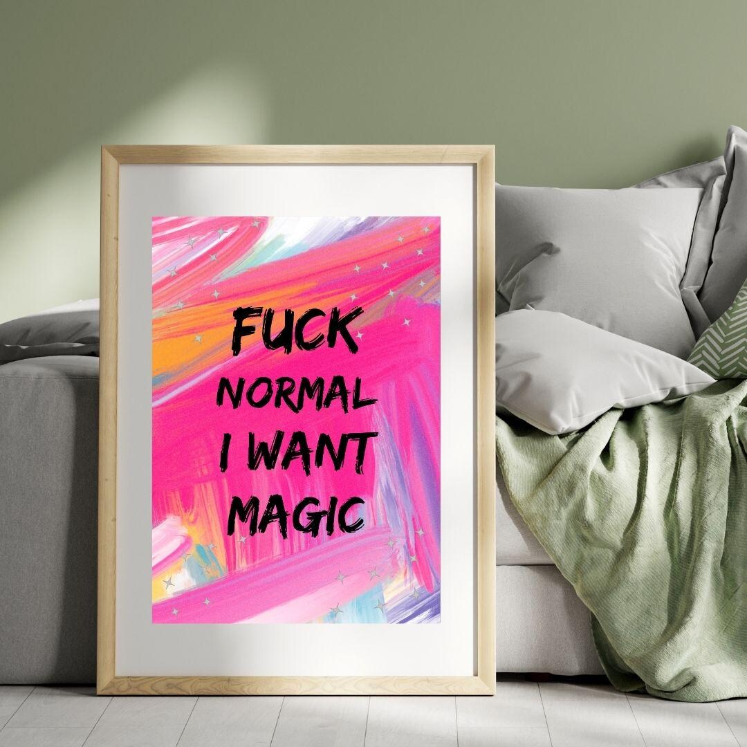 I Want Magic Digital Print, Aesthetic Wall Art, Modern Home Decor ...