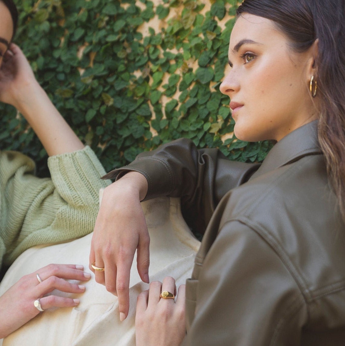 Irregular Ring Gold Plated Matt Gold Ring Band Stacking Ring | Etsy