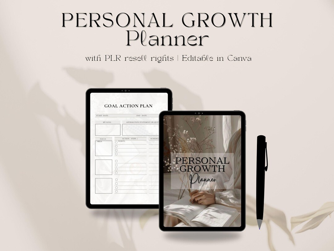 Personal Growth Planner Template | Personal Development Journal ...
