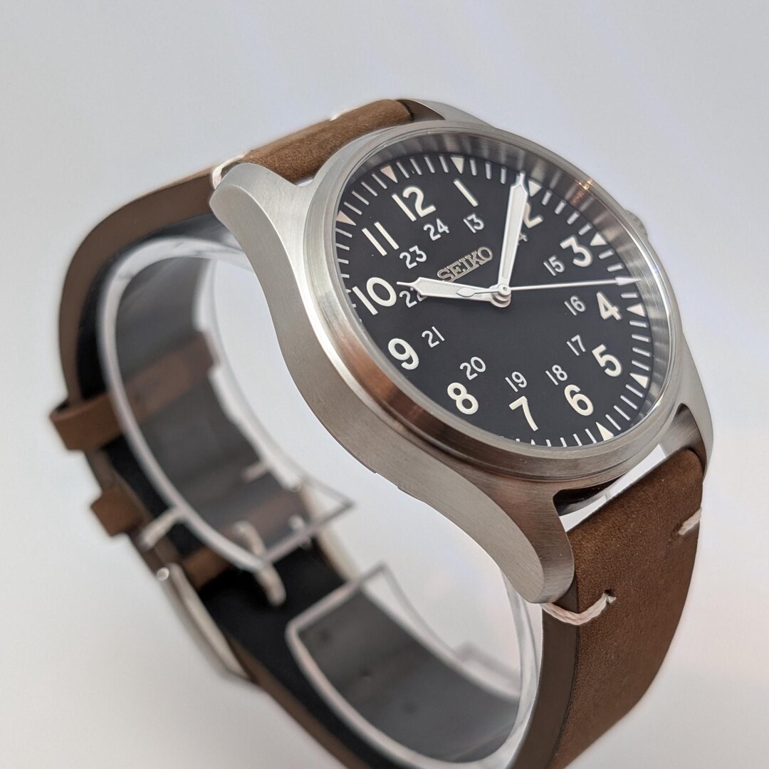 Seiko Mod Vintage Pilot Explorer NH35 Automatic - Etsy UK