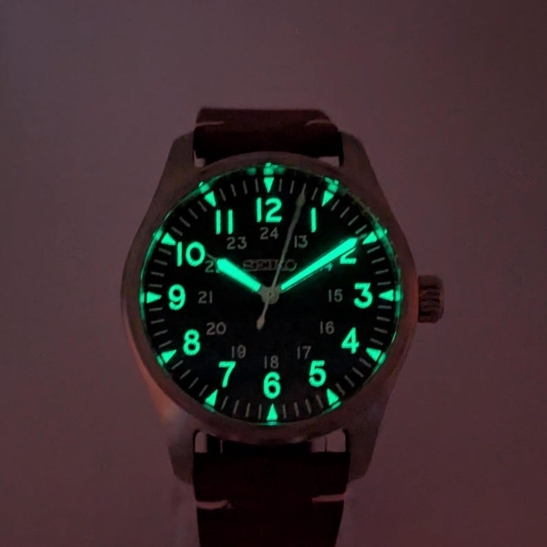 Seiko Mod Vintage Pilot Explorer NH35 Automatic - Etsy Australia