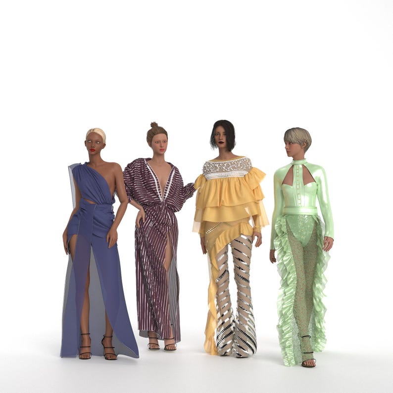 Clo3d Digital Fashion Collection - Etsy