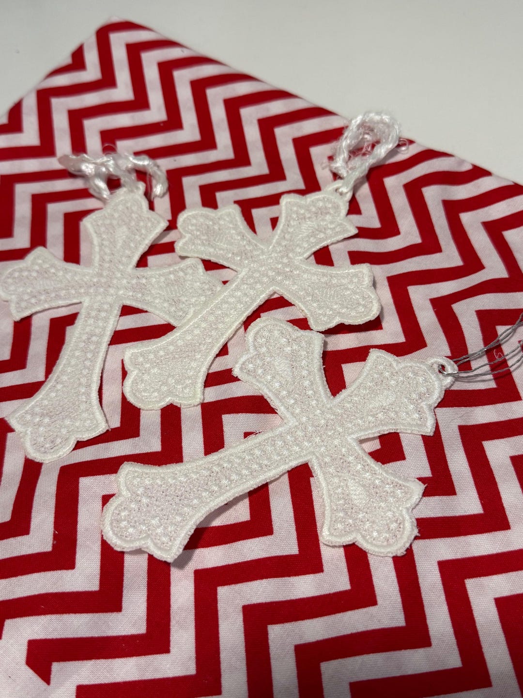 Machine Embroidered Cross - Etsy