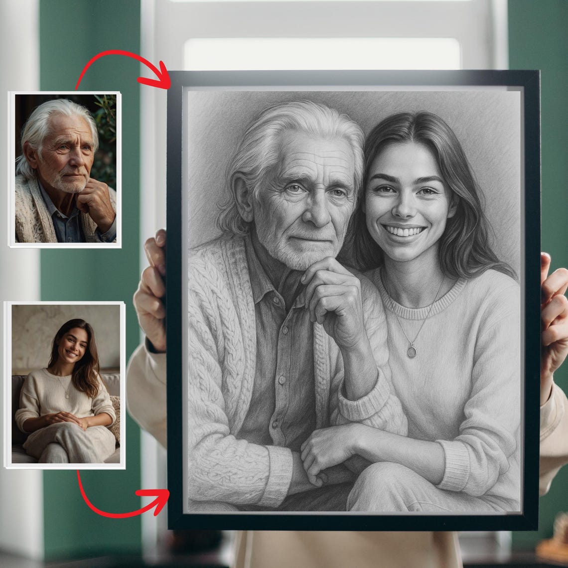 Personalized Memorial Portraits - Add Your Loved One to a Photo ...