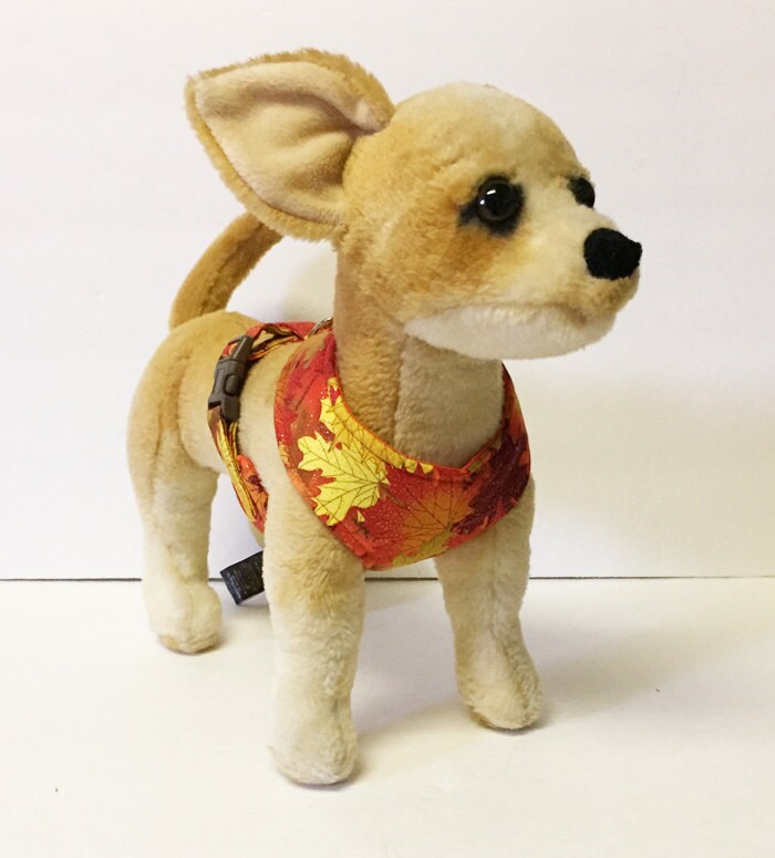 Metallic Fall Leaf Comfort Soft Dog Harness - Made to Order - - Etsy
