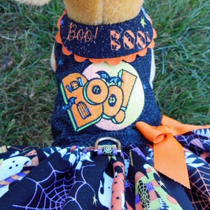 Halloween Harness-dress for Small Dog, Boo. - Etsy