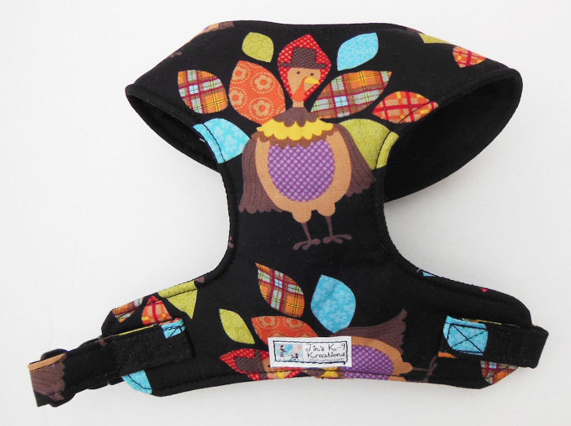 Thanksgiving Turkey Comfort Soft Dog Harness Made to Order - Etsy