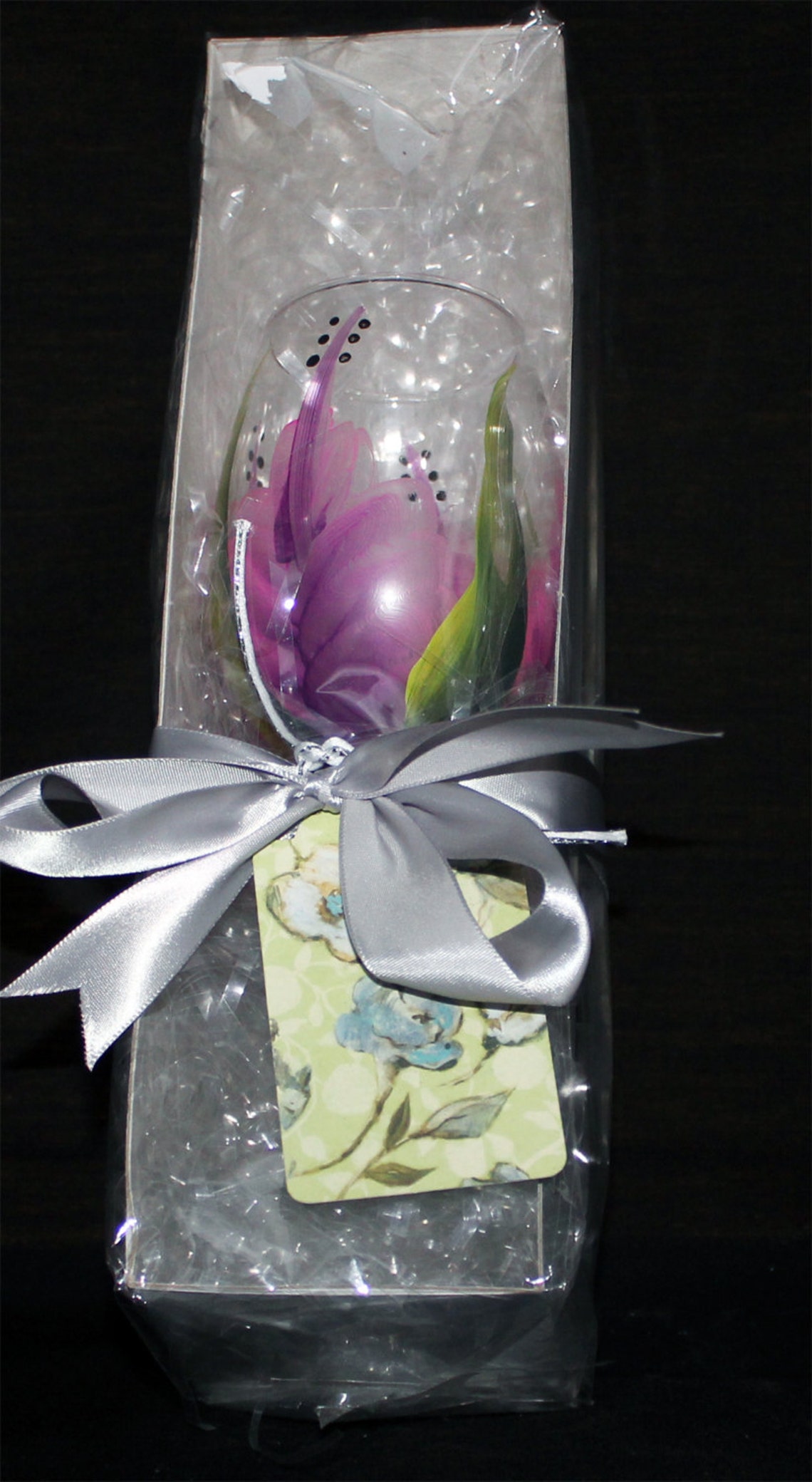 Custom Painted, Hand Painted Wine Glass, Stemware, (1) Hand Painted ...