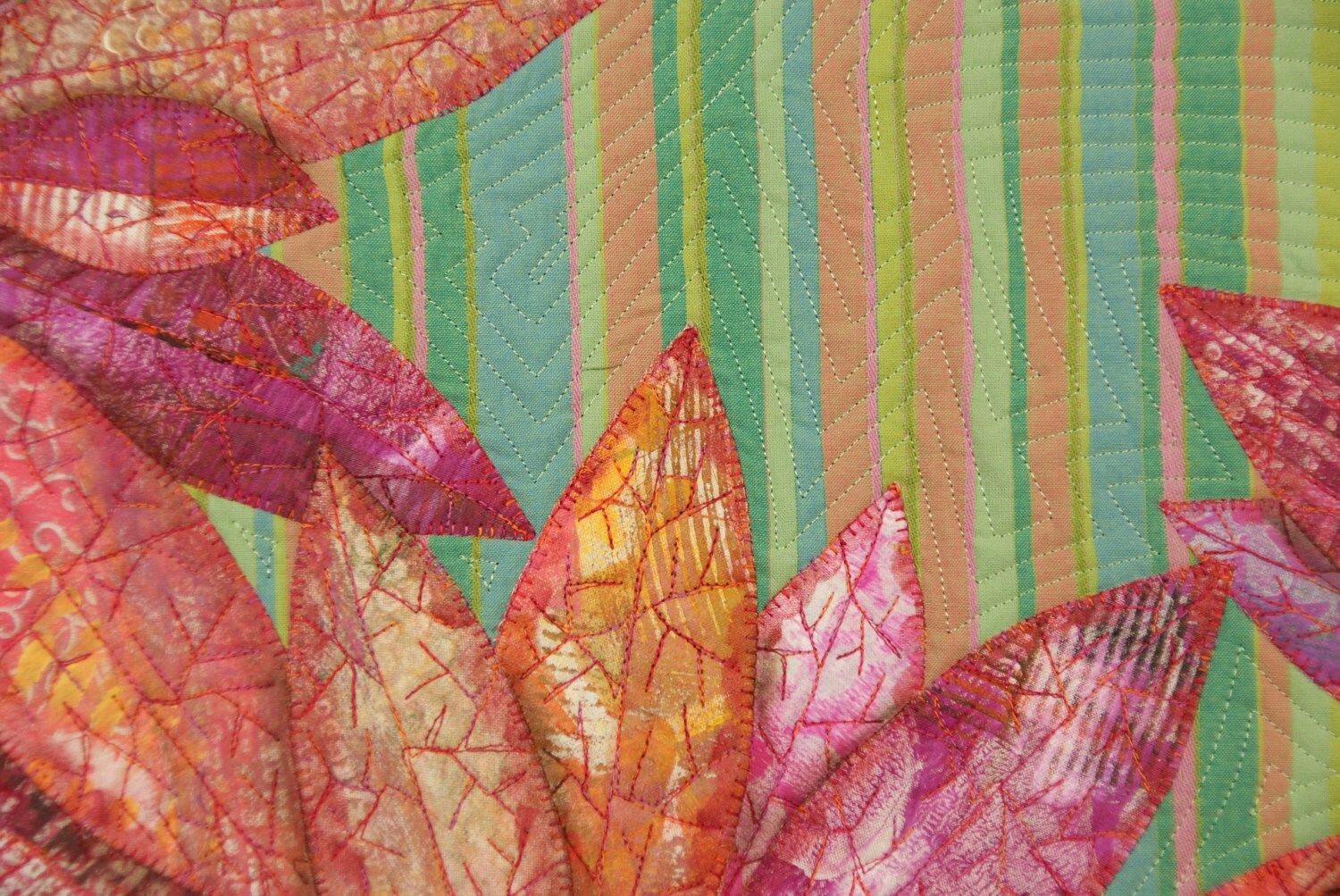 Handmade Art Quilt - the Power of Flower - Etsy