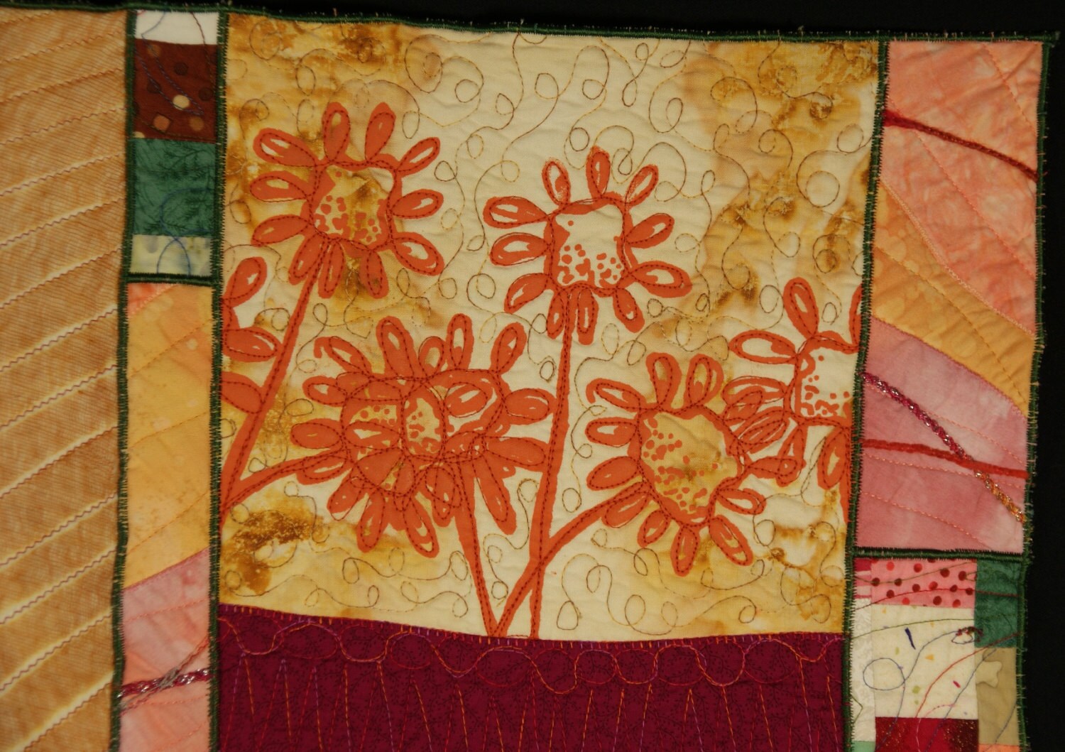 Handmade Art Quilt - Garden Box - Etsy