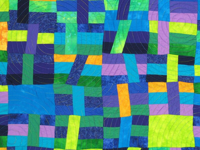 Handmade Art Quilt HAPPY SLASH - Etsy