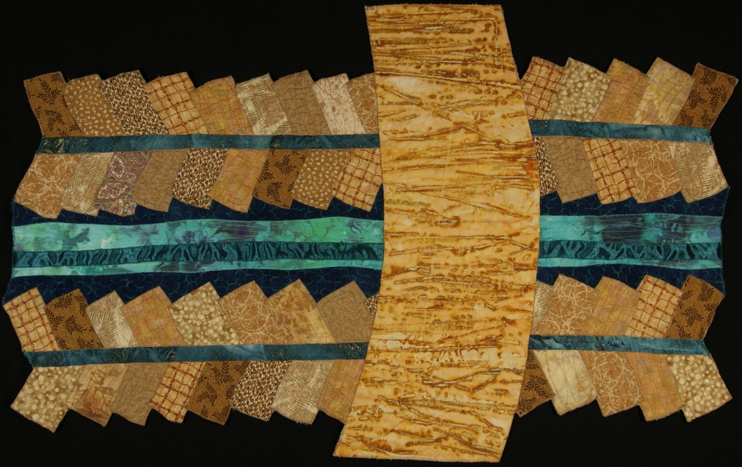 Handmade Art Quilt - River Run - Etsy