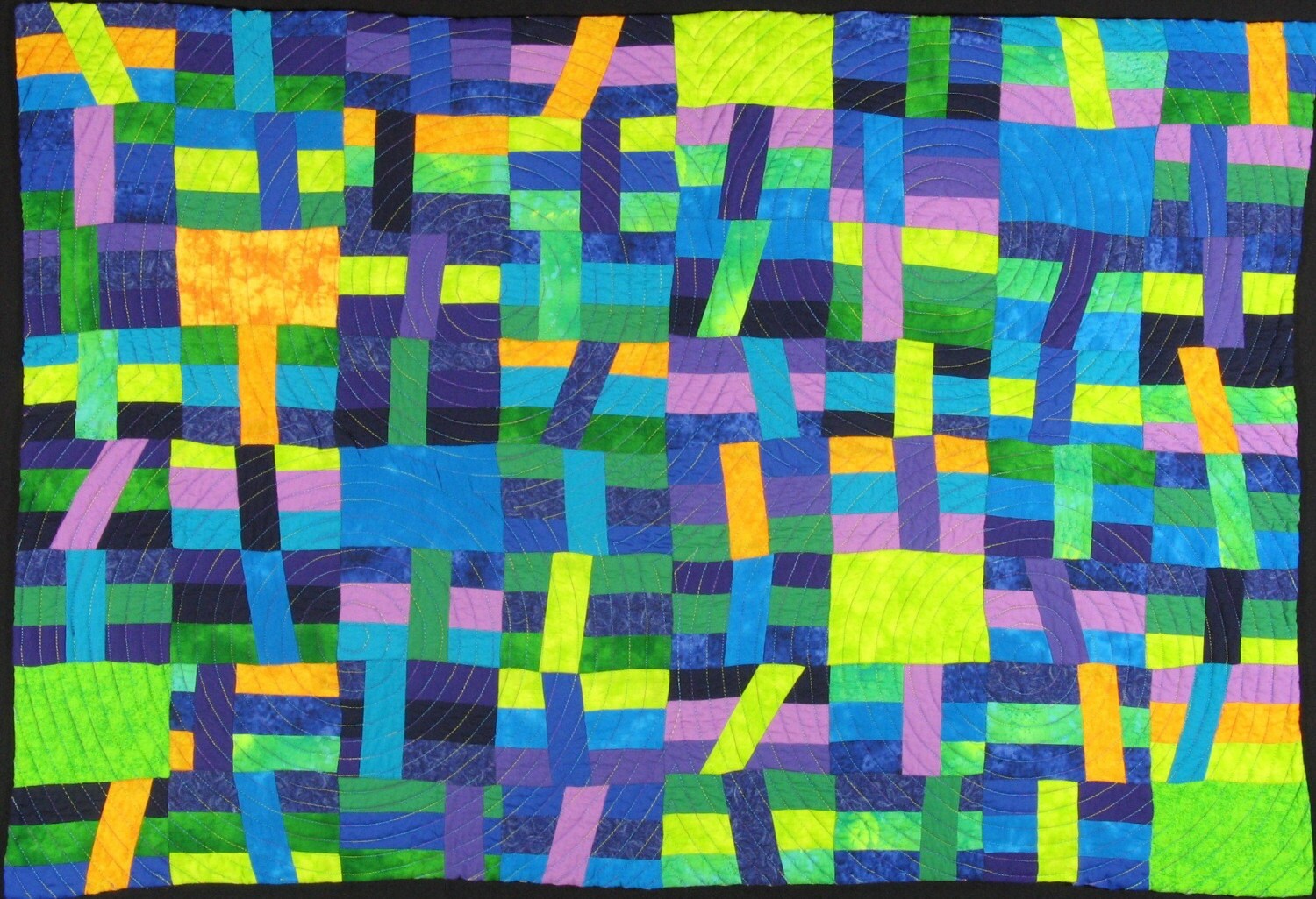 Handmade Art Quilt HAPPY SLASH - Etsy