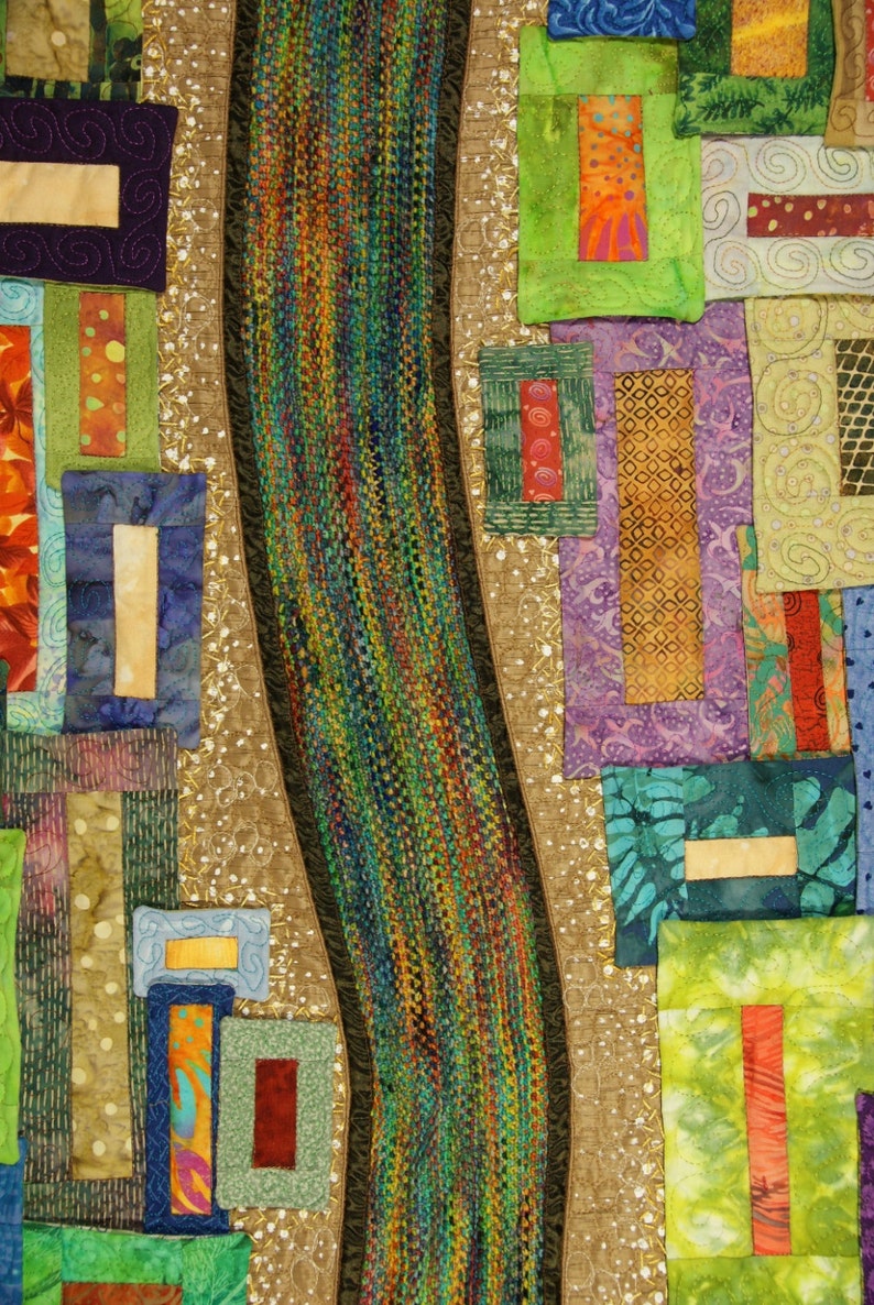 Handmade Art Quilt - A River Runs Through It - Etsy
