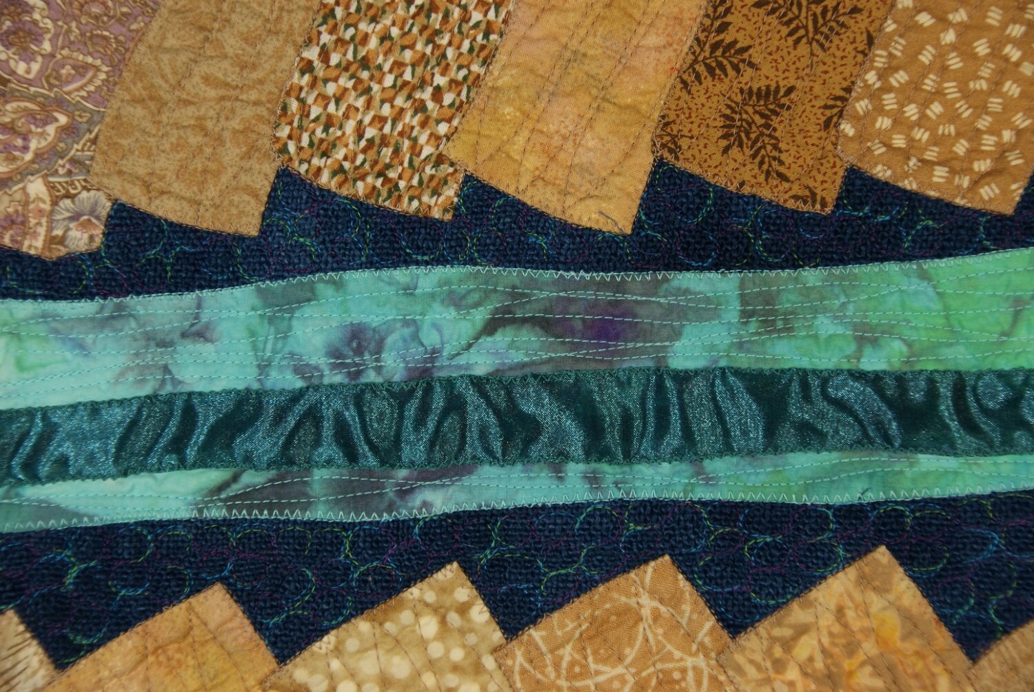 Handmade Art Quilt - River Run - Etsy